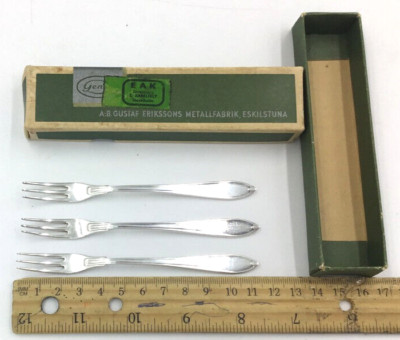 Antique dessert forks Stockholm, Sweden - Early 1900s Gense Alpaca ...