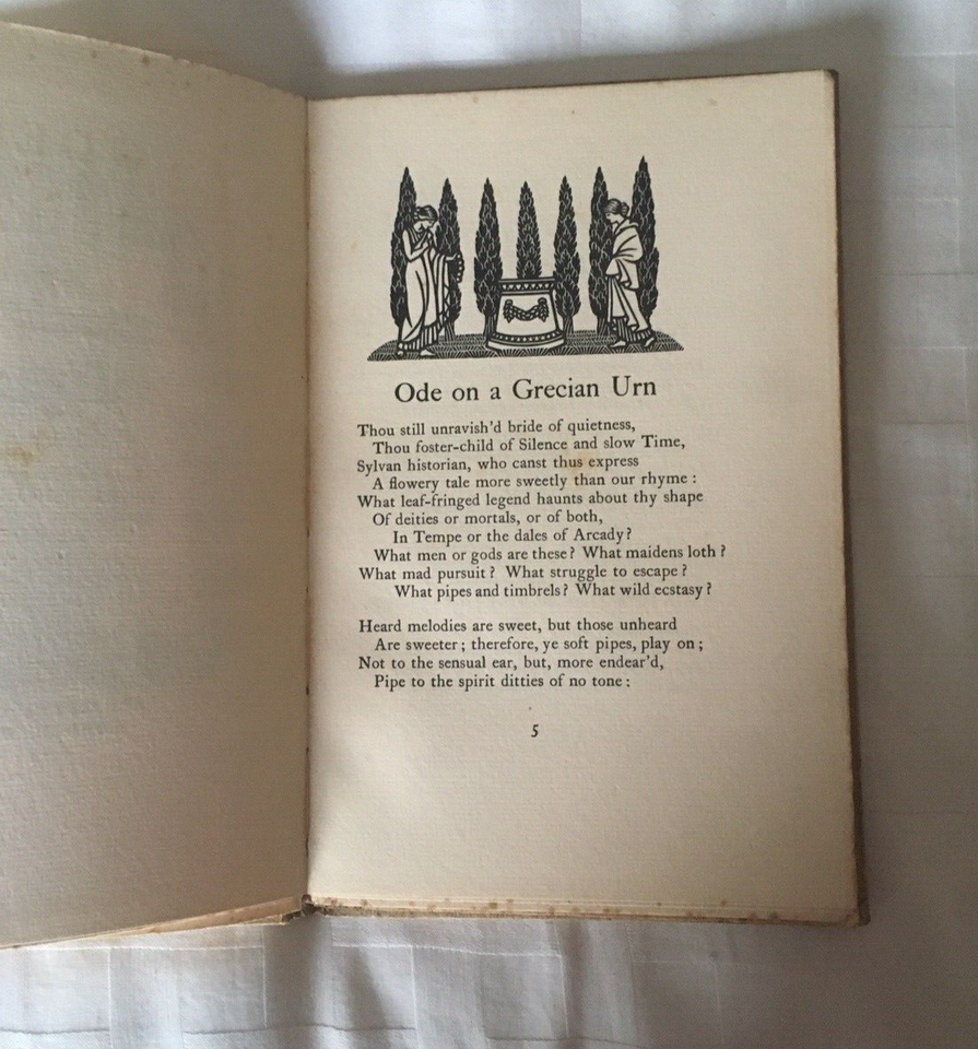 John Keats Odes 1923 illustrated by Vivien Gribble First Edition (Thus ...