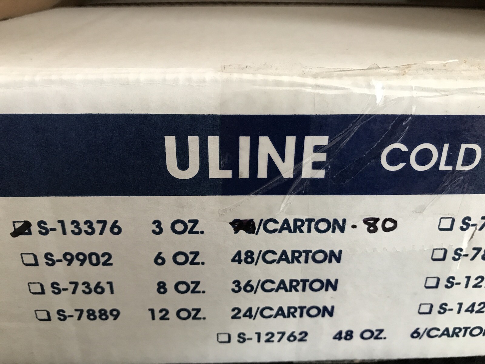 (80) ULINE Reusable 3oz. Gel Cold Packs 5”L x 2-3/4”W x 3/4”H Non-Toxic ...