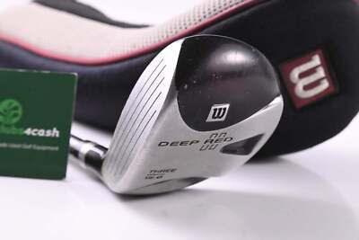 Left Hand Wilson Deep Red II #3 Wood / 15 Degree / Stiff Flex Grafalloy ...