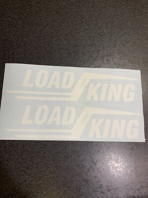 Load King Trailers Replacement Stickers 16” (Set Of 2) White Decal Logo ...
