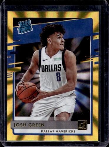 2020-21 Donruss Josh Green Holo Gold Laser Rookie RC #/10 Mavericks ...