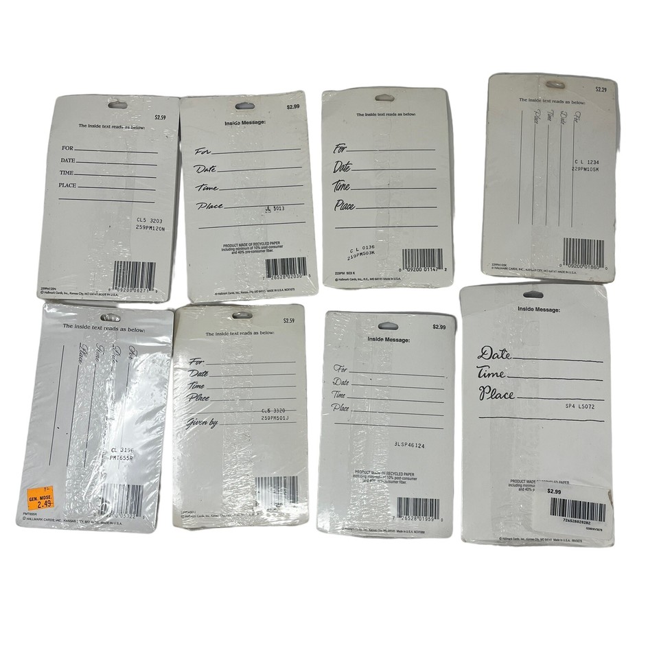 Vintage Hallmark Invitations Lot Of 8 NOS 8ct Card Invites Watermelon ...