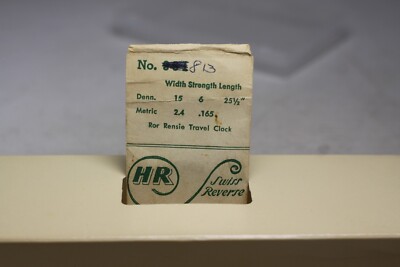 Mainspring for Rensie Alarm / Travel Clocks 71N | eBay