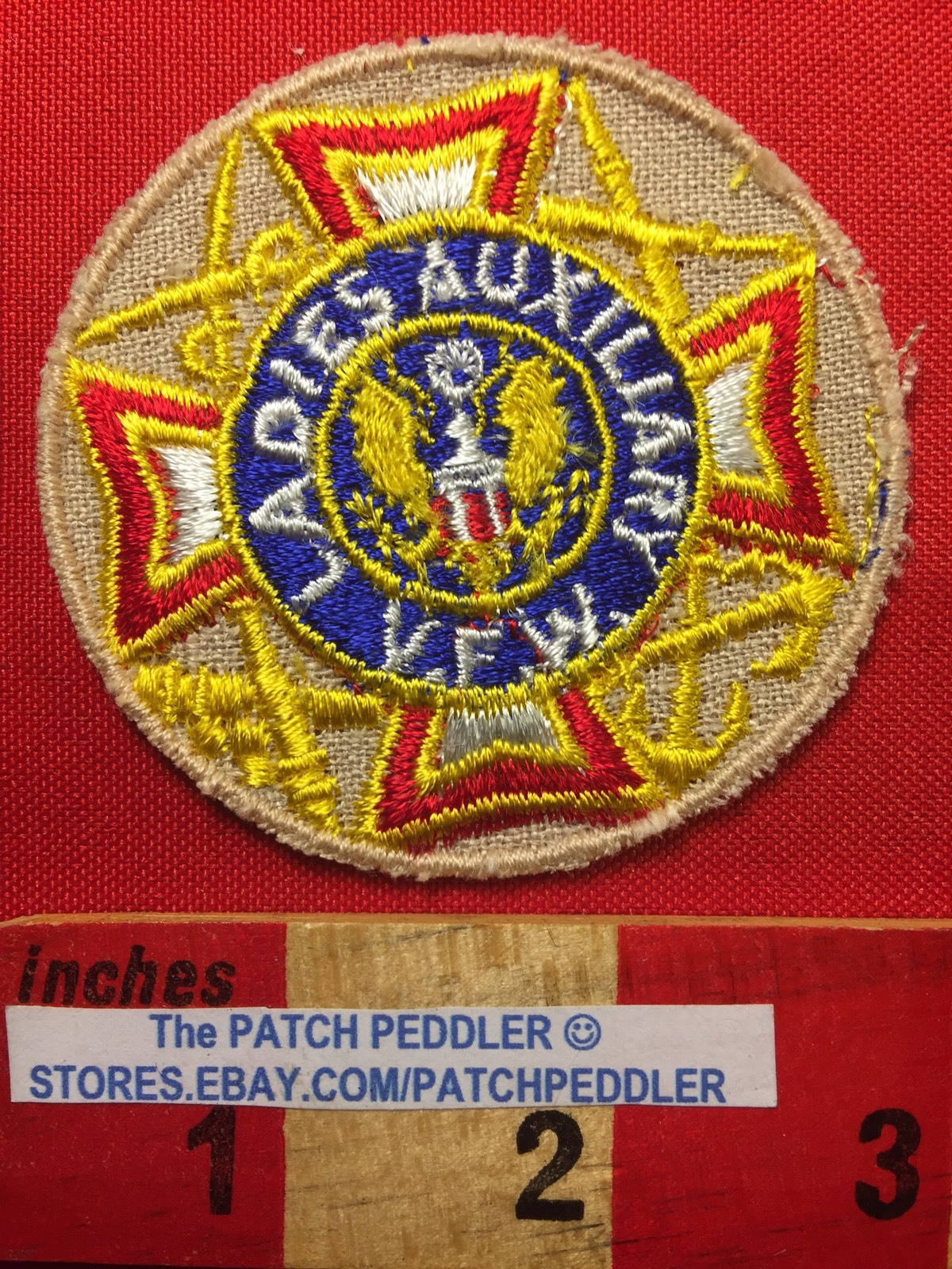 Vintage Veterans of Foreign Wars (VFW) Ladies Auxiliary Embroidered ...