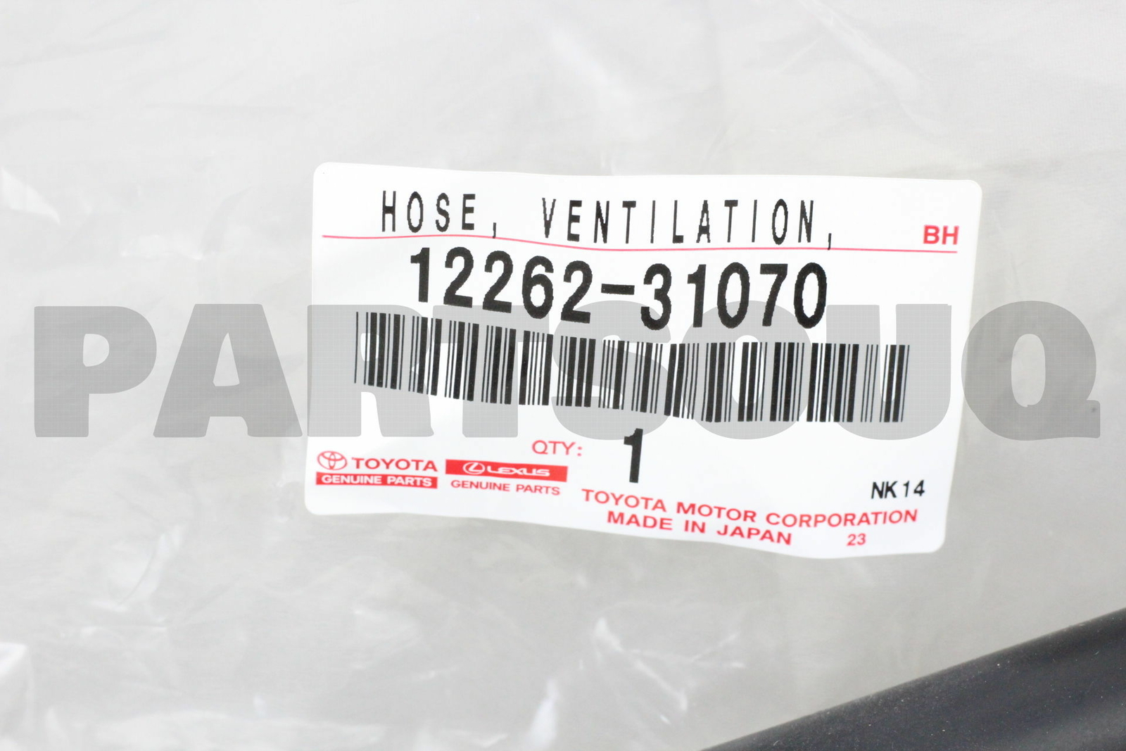 1226231070 Genuine Toyota HOSE, VENTILATION, NO.2 12262-31070 | eBay