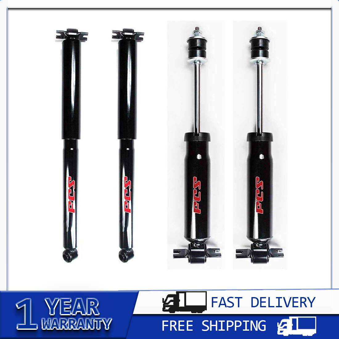 Front & Rear Shocks For Chevrolet S10 Blazer Sonoma Jimmy S15 2wd RWD ...