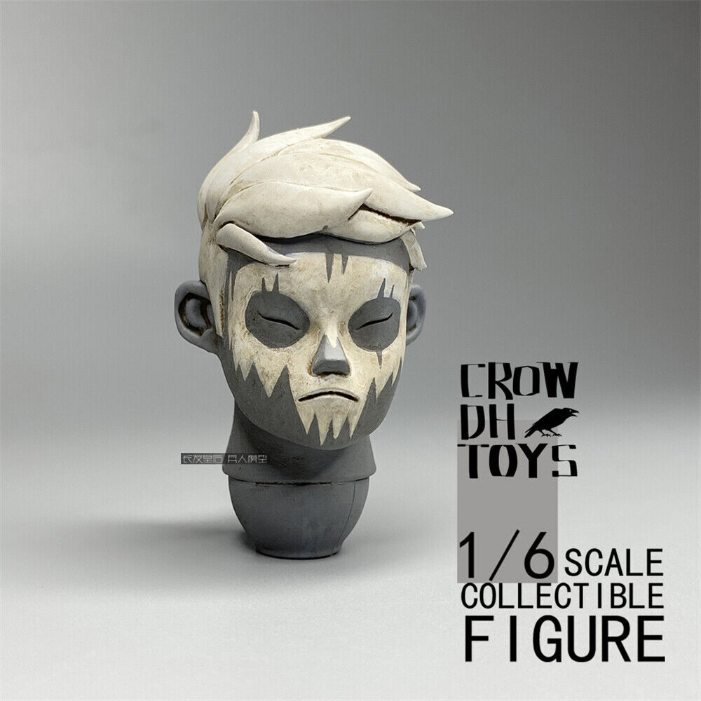 1/6 Fashionable 3A Man Head Carved Model Fit For 12'' Action Figure ...