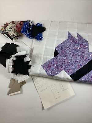 Blocks & Pre-cut Pieces Incomplete Quilt Project Dog Patchwork | eBay