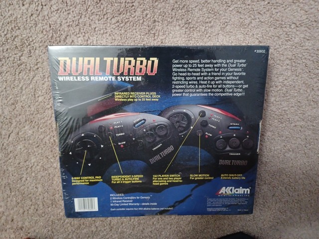 Sega Genesis Dual Turbo Wireless Remote System by Acclaim for sale ...