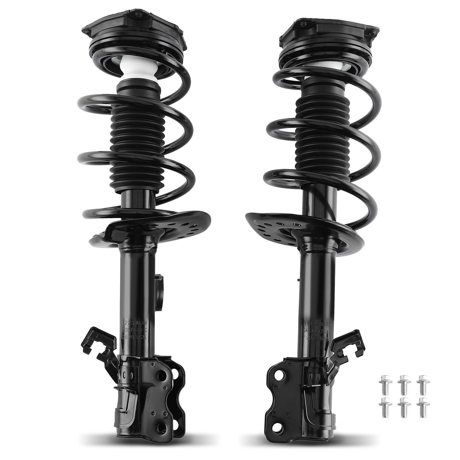 2x Complete Strut & Coil Spring Assembly for Nissan Juke 2011-2017 L4 1 ...