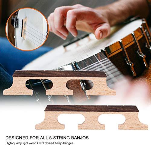 Bnineteenteam Banjo Wooden Bridge 5-String Banjo Rosewood Bridge ...