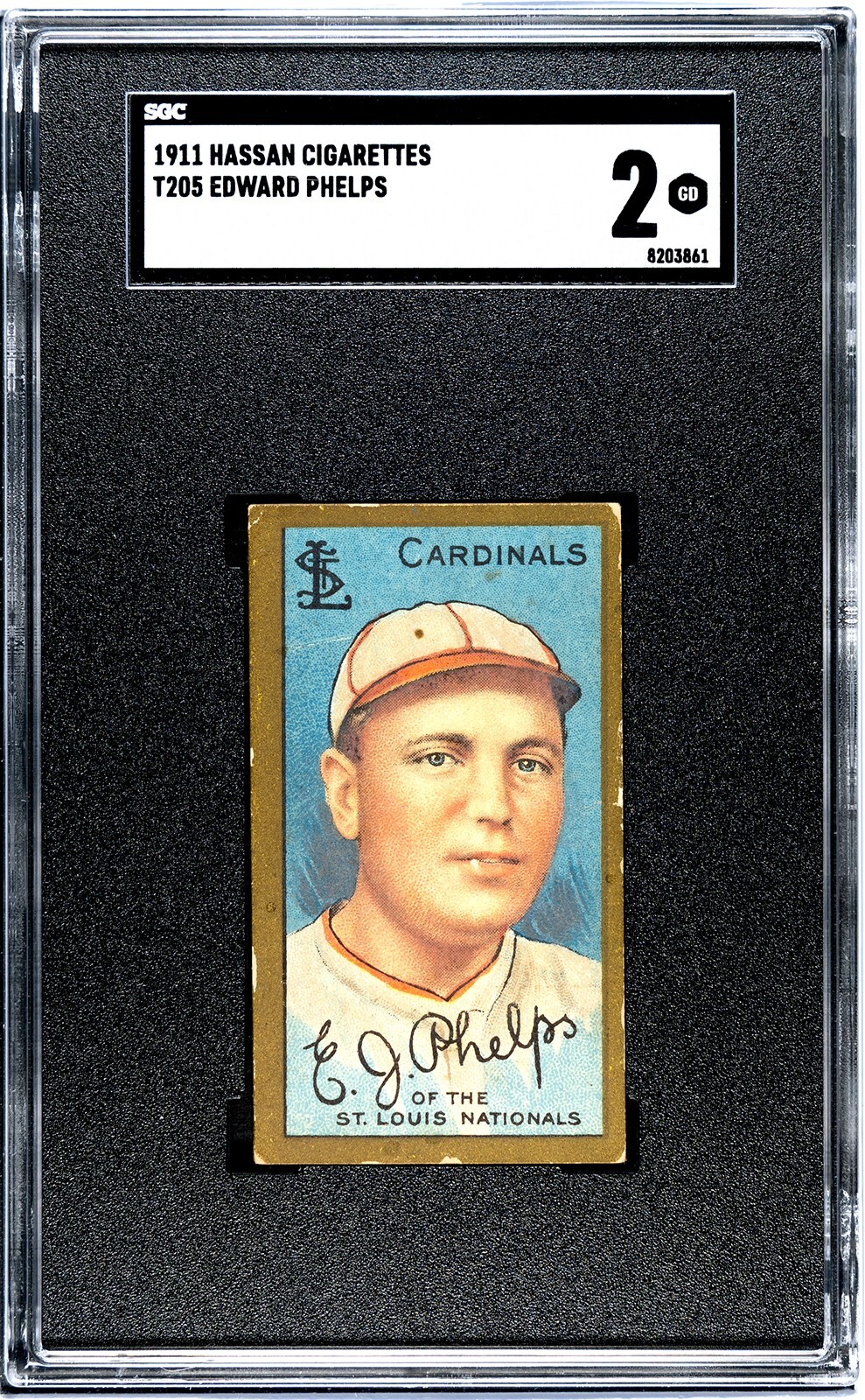 1911 T205 Edward Phelps SGC 2 | eBay