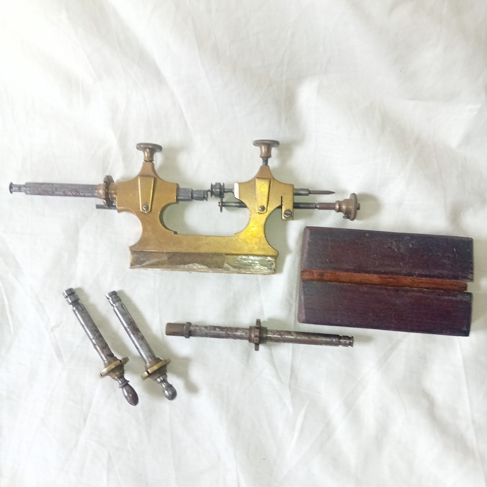 ANTIQUE VINTAGE BRASS WATCHMAKERS JACOT PIVOTING PIVOT TOOL WATCH MAKER ...