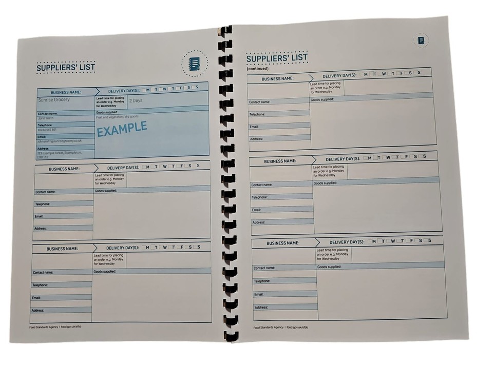 2025 Safer Food Better Business SFBB 24 Month Diary Refill | eBay UK
