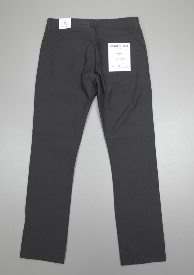 Kenneth Cole Men's 5-Pocket Tech Pants Slim Fit Flex Stretch DWR ...