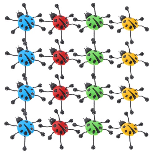 24 Pcs Stretchy Sticky Toy Insect Ladybug for Kids Playing Sensory Toys ...