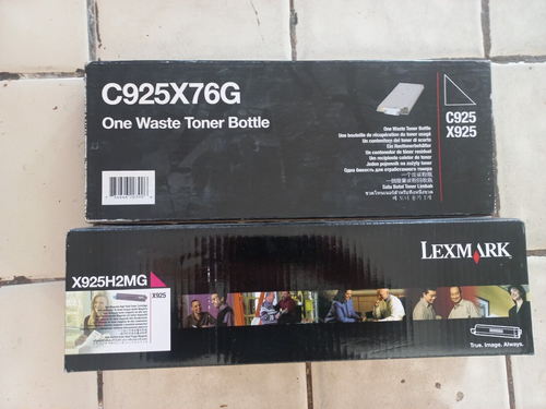 Lexmark X925H2MG Magenta High Yield Toner Cartridge + C925X76G WASTE ...
