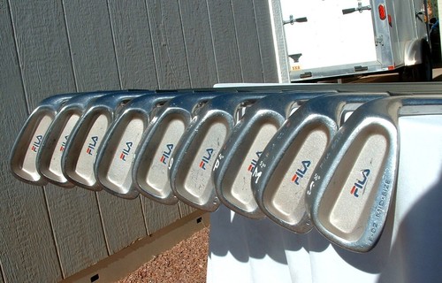 Fila Golf F-02 Mid-Size Iron Set 9 Clubs 3-6,8,9,PW,LW,SW S Graphite ...