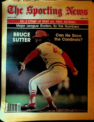The Sporting News April 25 1981 Bruce Sutter Julius Erving | eBay