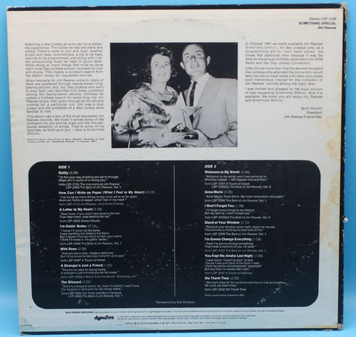 Widow Mary Reeves Jim Reeves