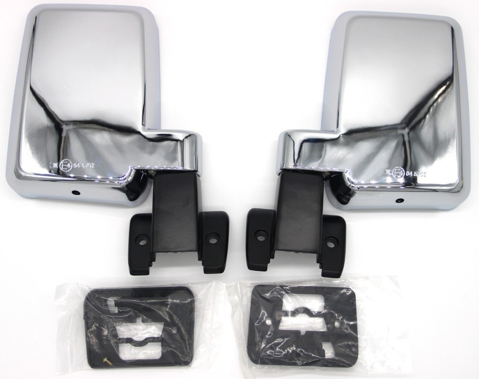 Toyota Land Cruiser FJ60 FJ62 Side View Mirrors Set Chrome | Manual ...
