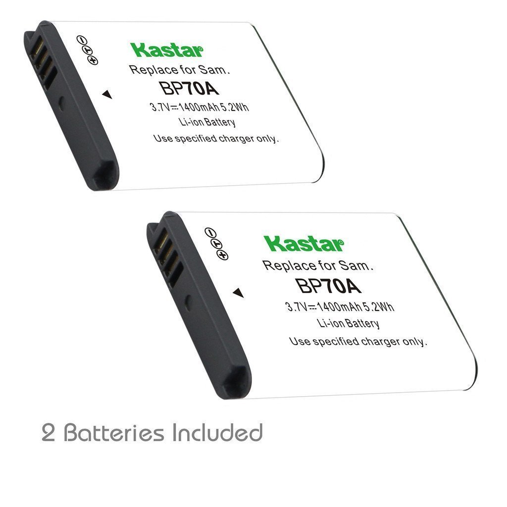 BP-70A Battery & LCD Slim Charger for Samsung ES73 ES74 ES75 ES80 MV800 ...