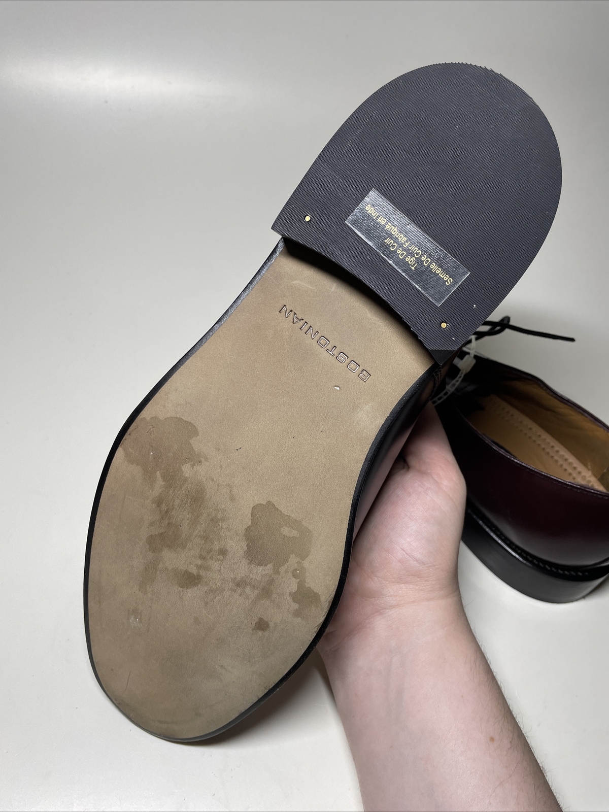 Bostonian Luxe NEW Cap Toe Shoe Burgundy Leather-Soles Size 9 M ...