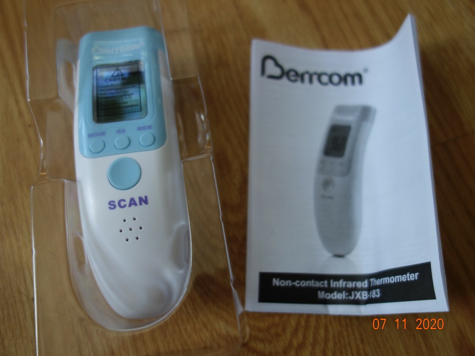 Berrcom JXB-183 Non-Contact Infrared Thermometer - Reads in 1 Second ...