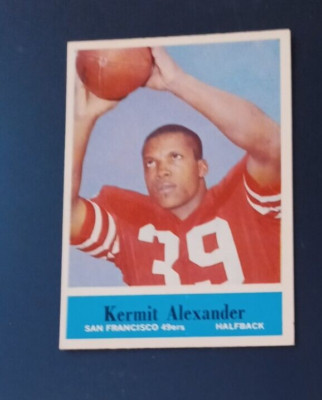 1964 Philadelphia Gum Kermit Alexander Rookie Card #155 near mint (see ...