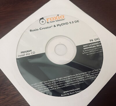 Roxio by Sonic Solutions Roxio Creator 9.0 DE | eBay