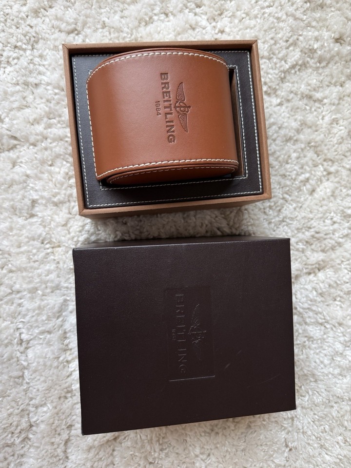 Breitling Leather Watch Roll Box Case Pouch Navitimer Superocean ...