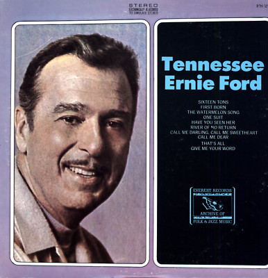 TENNESSEE ERNIE FORD EVEREST RECORDS ARCHIVE OF FOLK & JAZZ MUSIC LP ...