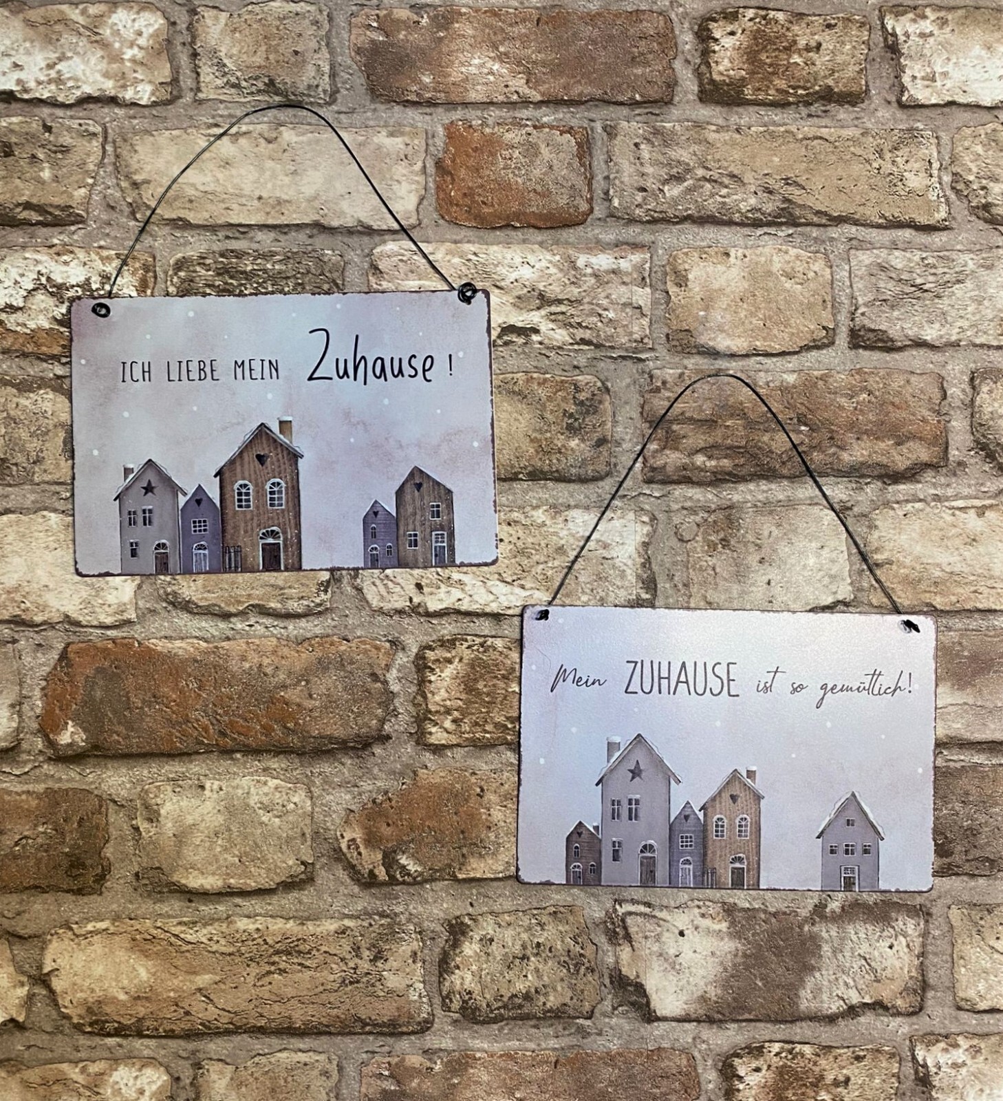 Schild Blechschild Zuhause Weihnachten Winter Deko Wanddeko Bild | eBay.de