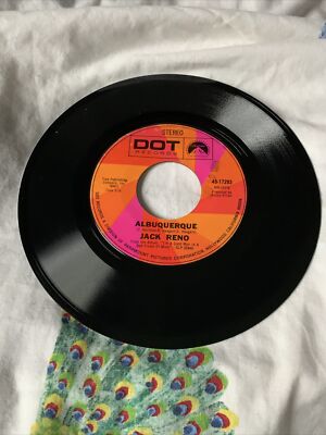 45 rpm Vintage 7” Jack Reno : Albuquerque/we All Go Crazy dot 17293 | eBay