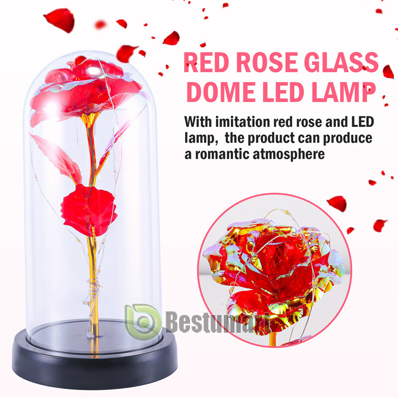 Eternal Rose Flower LED Enchanted Galaxy Rose LED Light Mother's Day ...