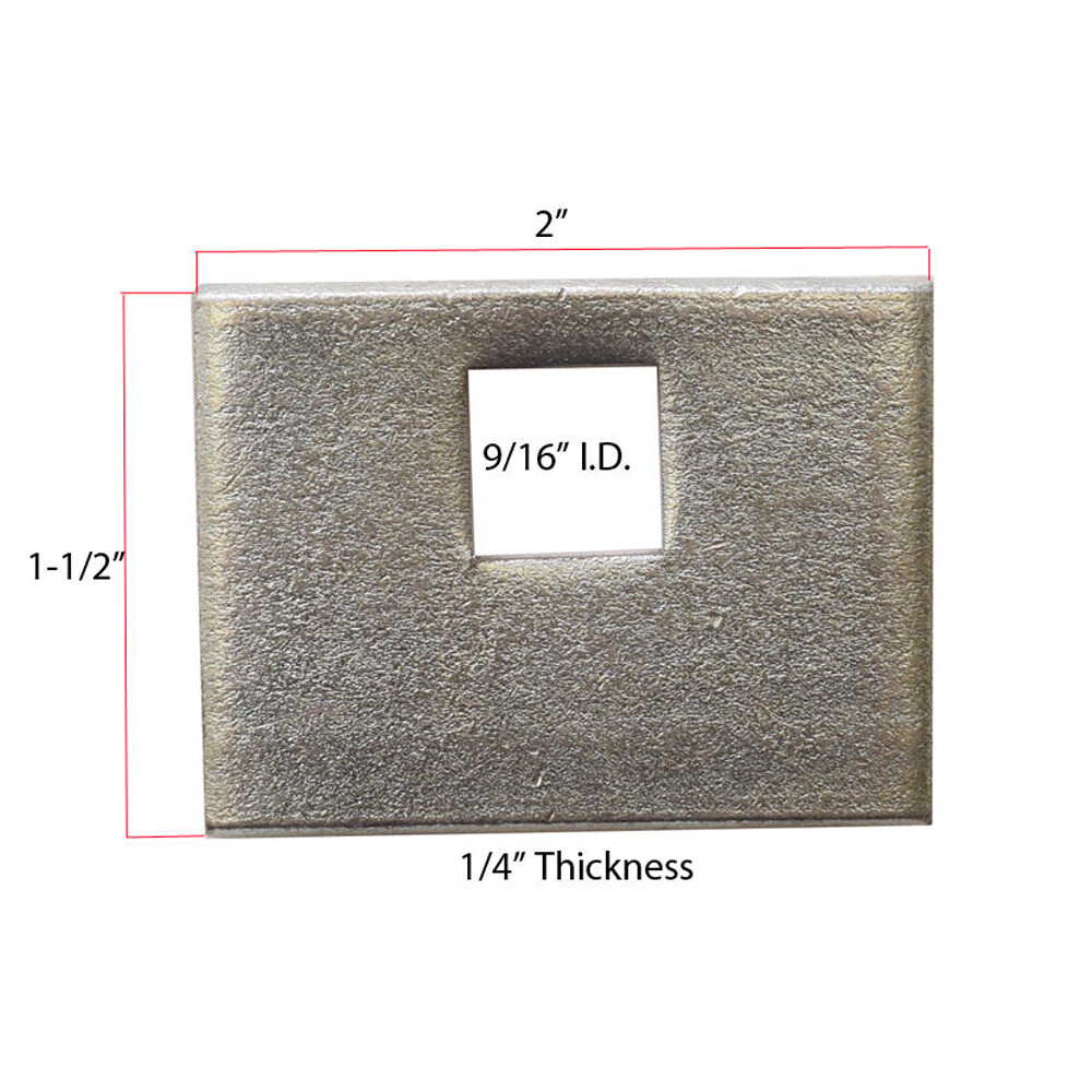 Trailer Hitch Block Plate Spacer Kit - Pack of 6 Spacers (BPK-25112 ...