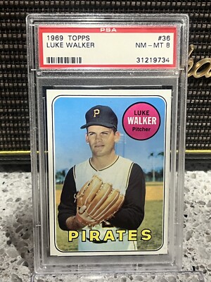1969 Topps #36 Luke Walker Pirates PSA 8 NM-MT | eBay