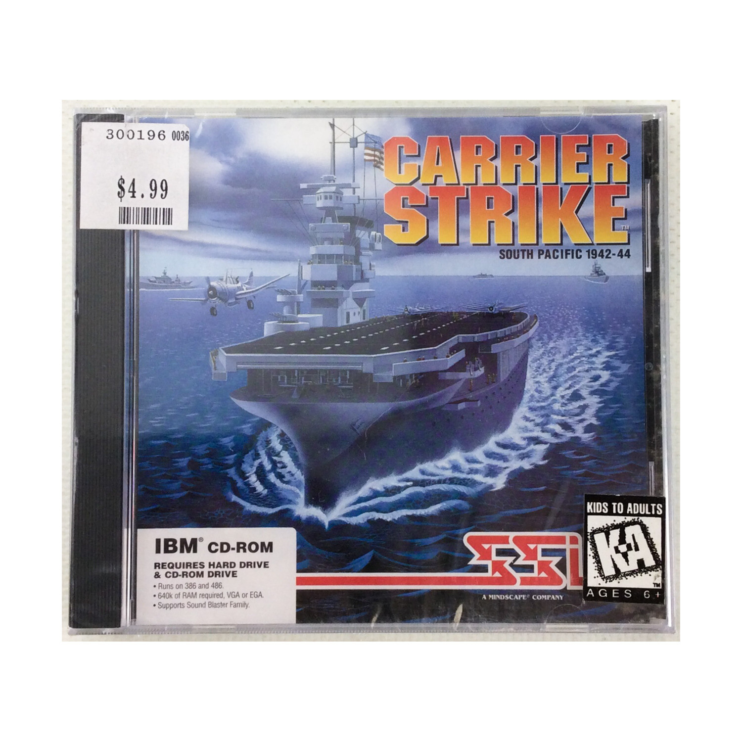 SSI Computer Wargame Carrier Strike - South Pacific 1942-44 Expansion ...