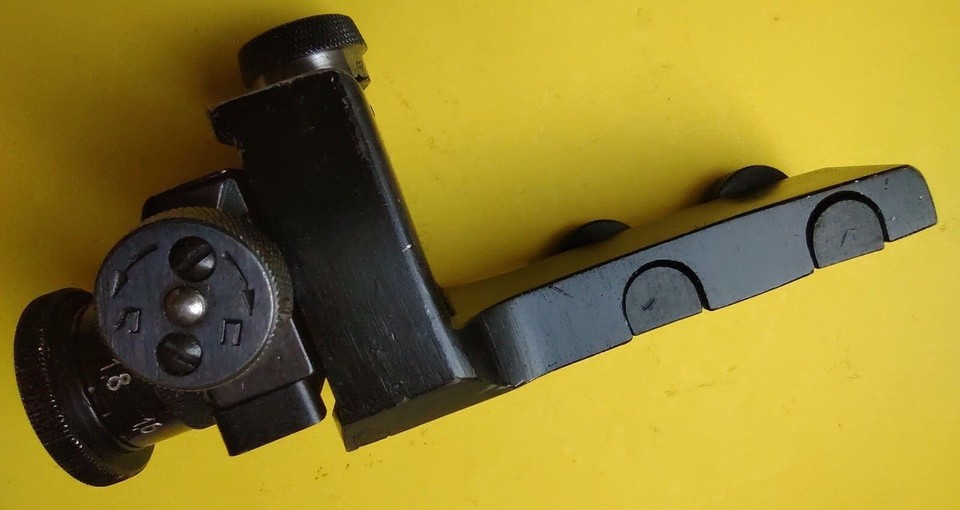 Rear diopter iris aperture receiver micrometer Peep URAL CM sight ...