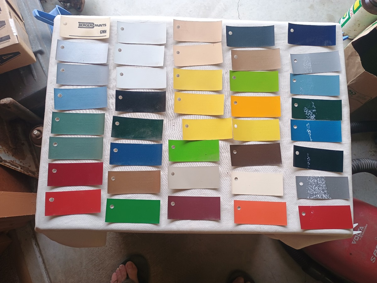Berger Paints Colour Chart Randolph Aircraft Finishes Vtg Paint Color