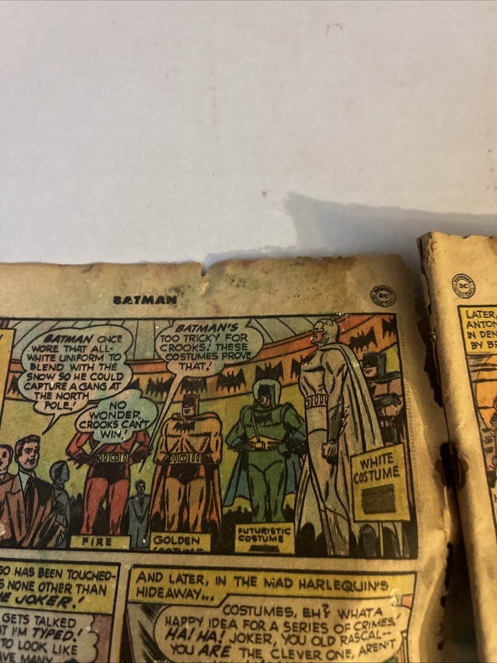 Batman #63 Golden Age issue COVERLESS 1951 Batman Robin Joker Killer Moth origin | eBay