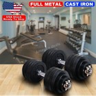 Adjustable 105 lb Weight Dumbbell Set Home Body Fitness Workout ALL ...