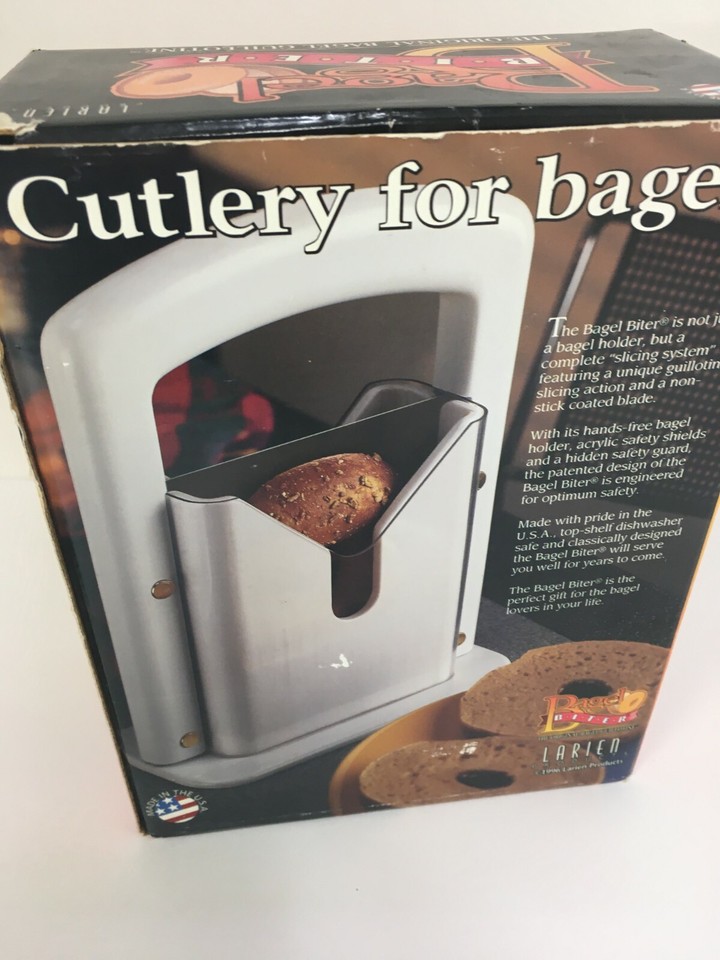 BAGEL BITER “The Original Bagel Guillotine Slicer/Cutter” Larien ...