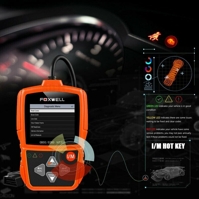 Dodge Ram Automotive Fault Code Reader Scanner Reset Tool OBD2 OBDII ...