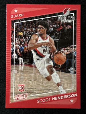 Scoot Henderson 2024 Panini The National NSCC VIP Rookie Trail Blazers ...