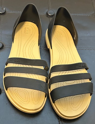 Crocs Tulum Slip-on Strappy Sandal Flats Size 9 | eBay