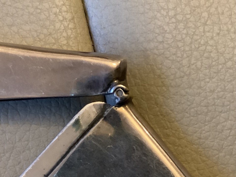 Antique Chester 1911 Solid Silver Curved Card Case, monogrammed. | eBay UK