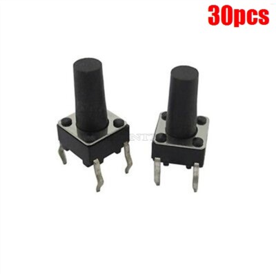 30Pcs Micro Switch Push Button 6*6*11 Mm Ic New iw | eBay