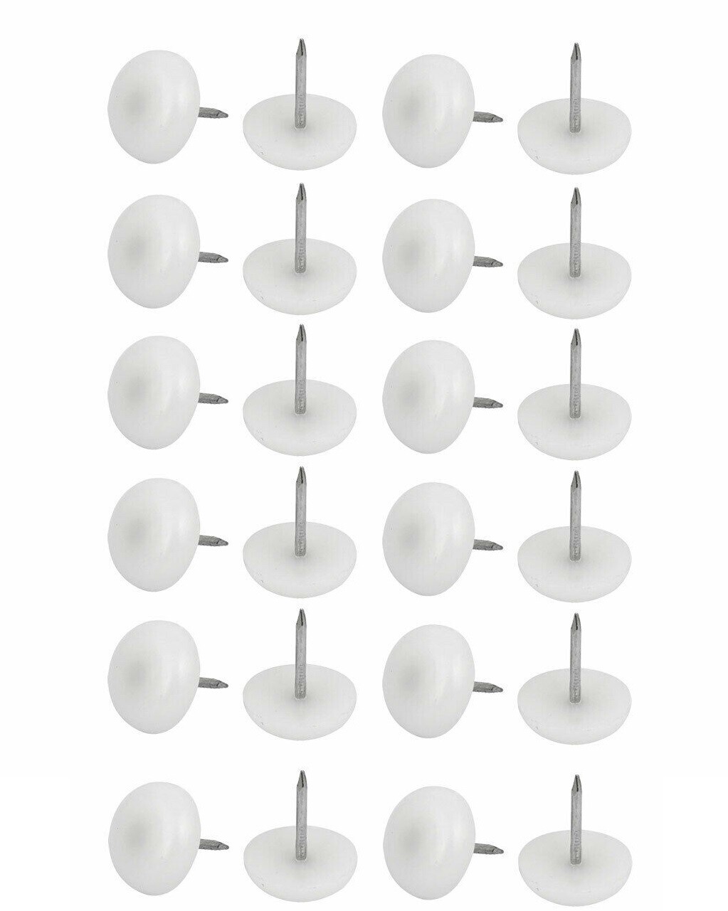 Tack In Glides for Wooden Chairs & Tables - Nylon Base (Bulk Pack of 24 ...